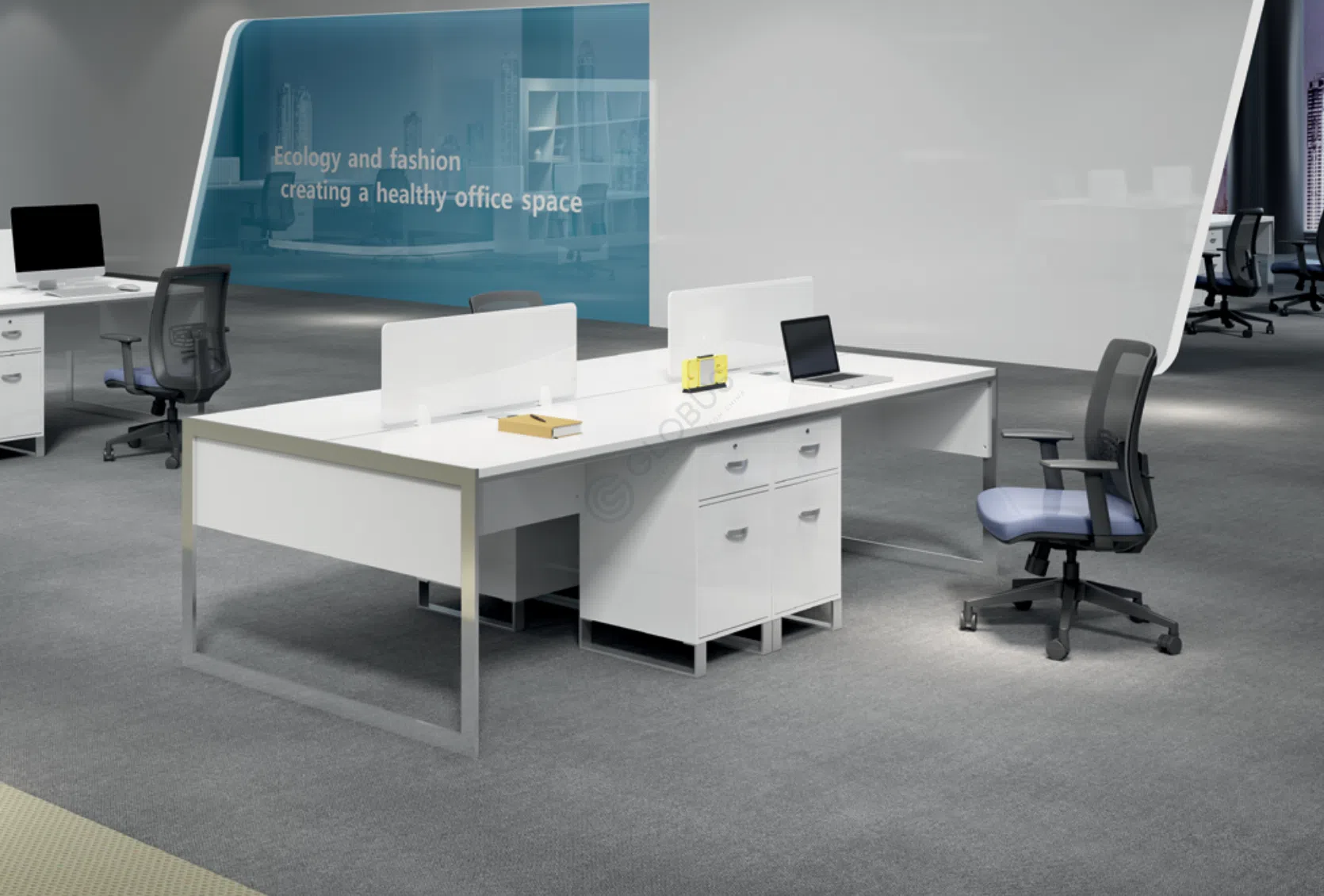 Office desks with partitions | Globus Furniture from China